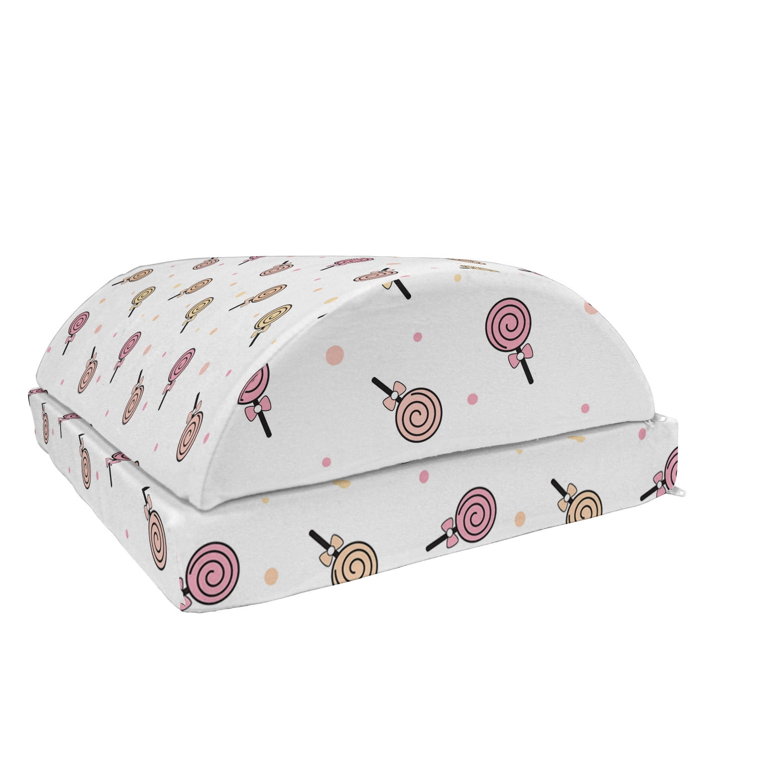 Cartoon Foot Rest, Lollipop Candies on Polka Dots Birthday Celebration ...