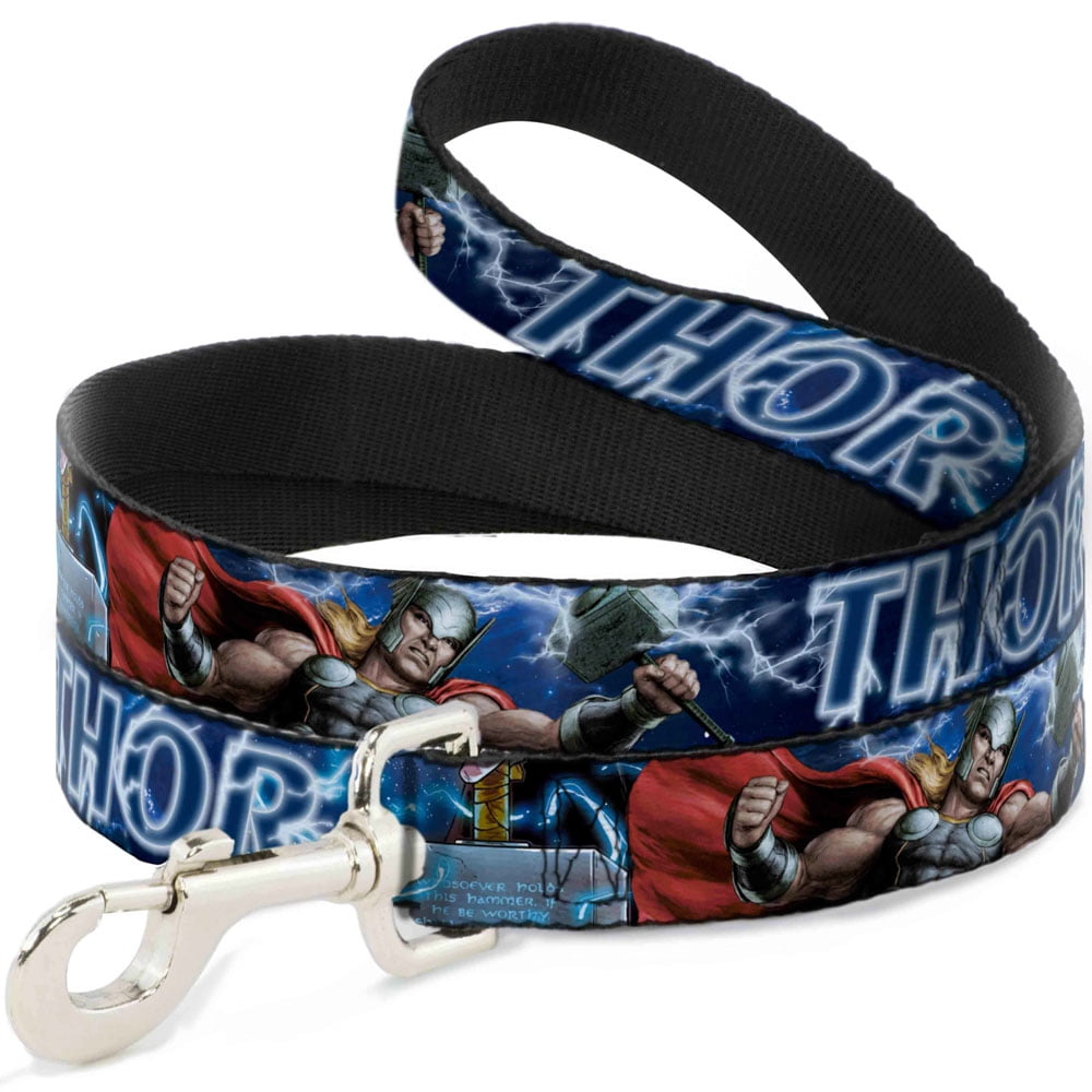 Marvel Comics Pet Leash, Dog Leash, Avengers Thor Hammer Action Pose ...
