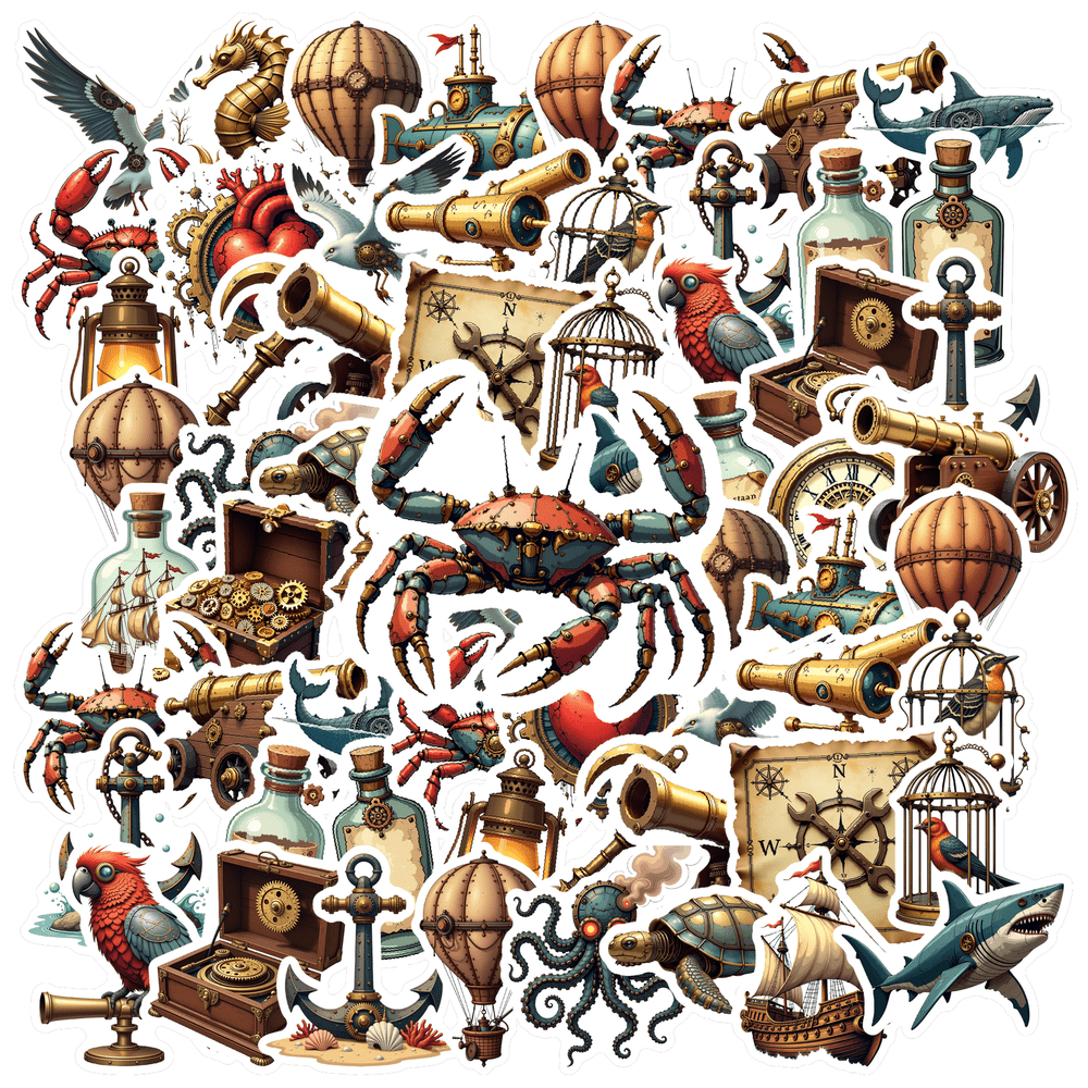 Click here for Yezdix Retro Pirate Theme Stickers  Waterproof Pir... prices