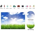 Natural Scenery Backdrop Blue Sky Photography Background Green Meadow ...