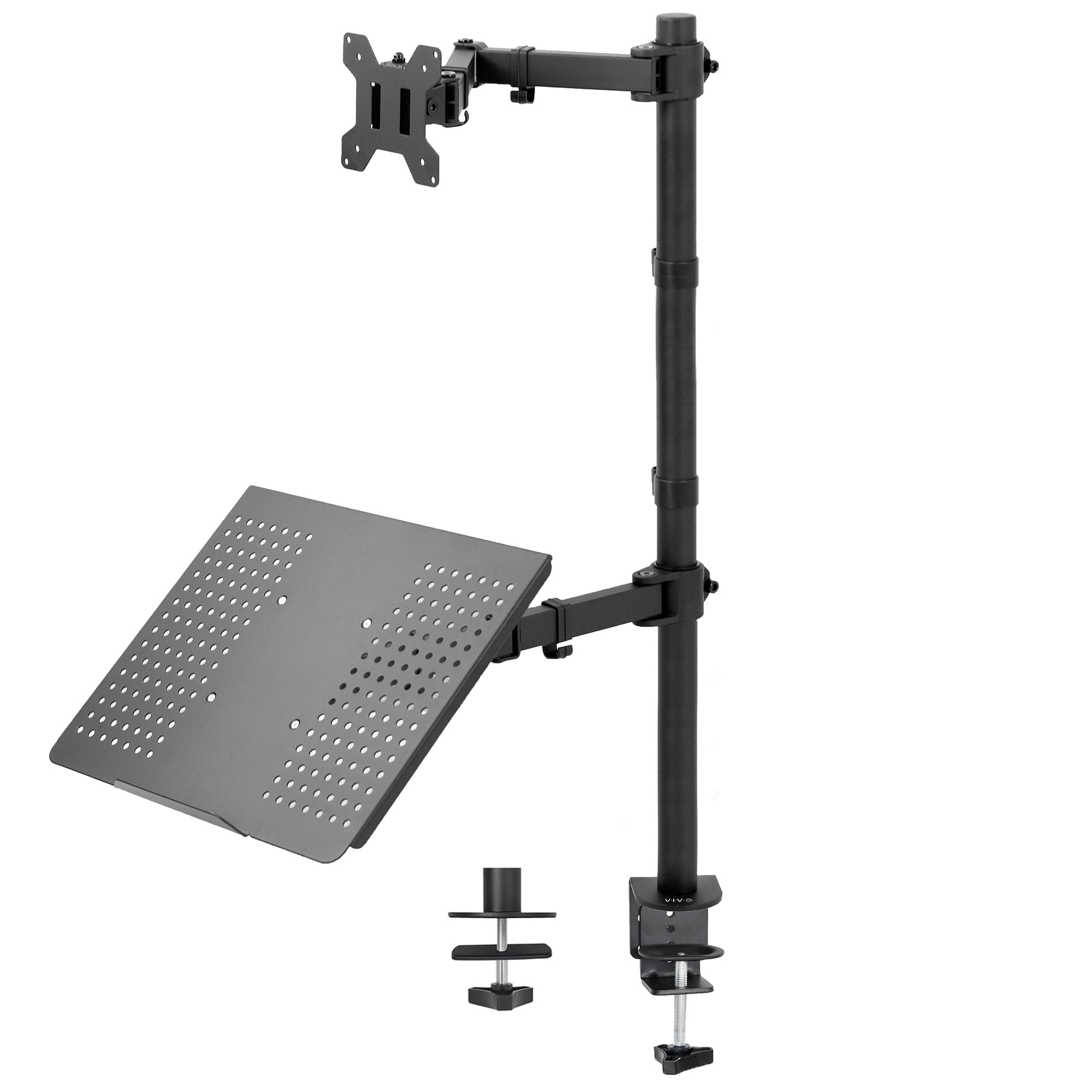 VIVO Laptop & Monitor Mount Extra Tall Adjustable Stand fits 1 Screen ...