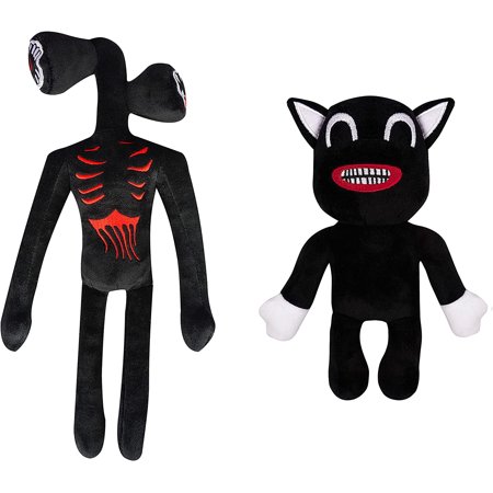 Monster Head Plush and Cartoon Cat Plush Scary Horror Plushies Soft ...