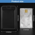 40 Vertical Hard Plastic ID Badge Holders Slide Open Card Case ...