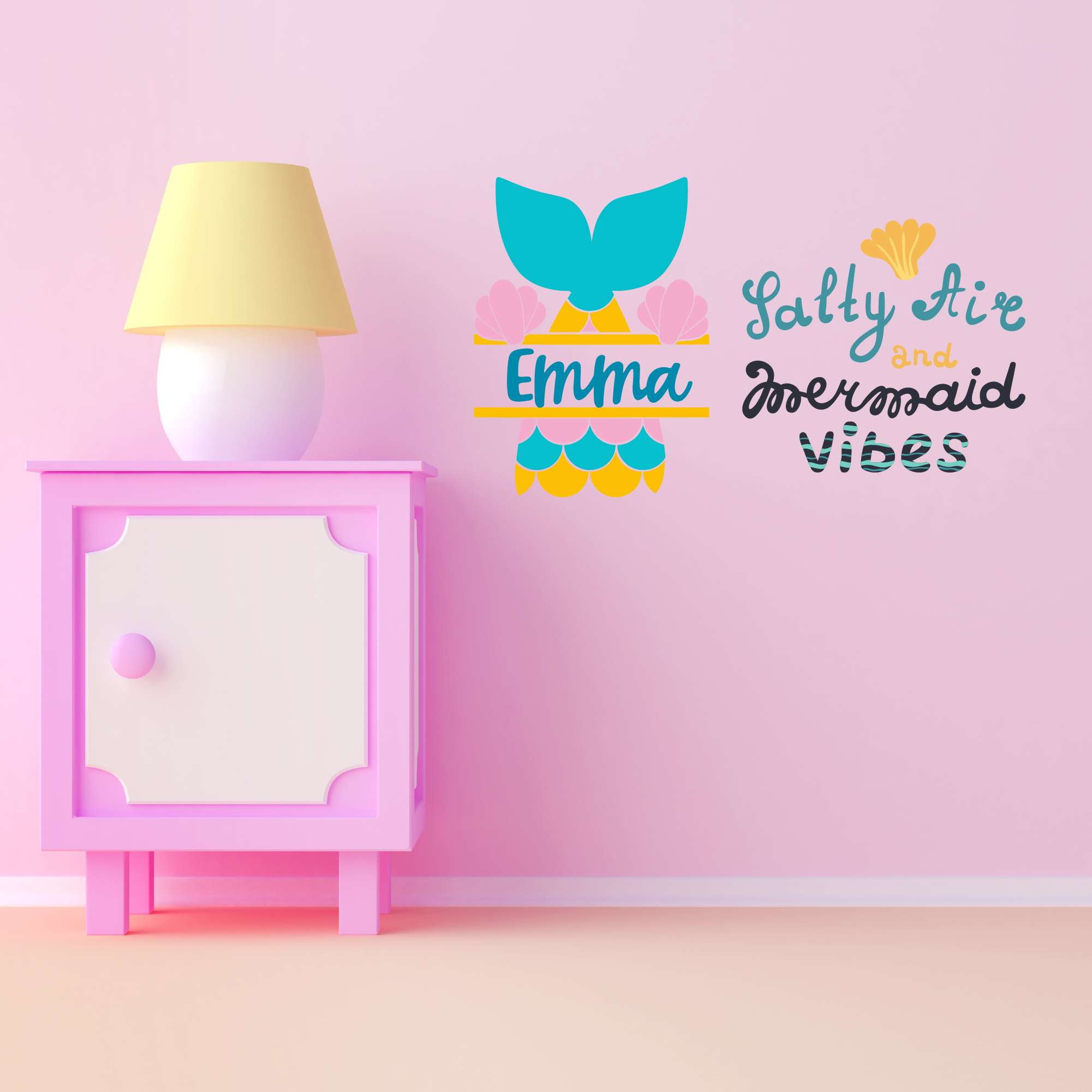 Personalized Fin Ocean Salty Air Mermaid Vibes Seahorse Statfish ...