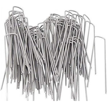 Landscape Staples 100-Pack | 6-Inch, Heavy Duty Steel Garden Stakes ...