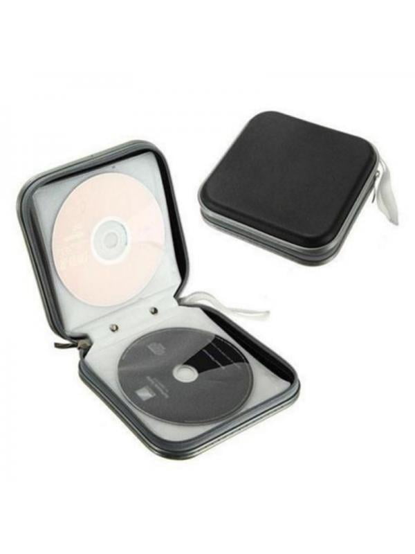 40 Disc Double-side CD DVD Organizer Holder Travel Zip Storage Case ...