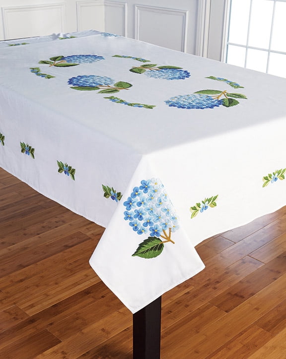 Duftin Blue Hydrangea Tablecloth 60 x 80" - Walmart.com