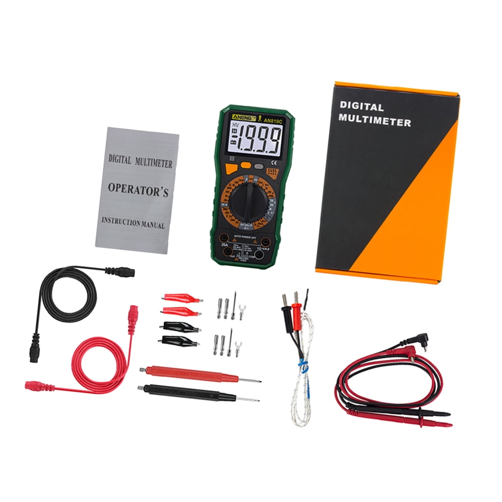 Multímetro digital Auto Multi Tester para medir (CC) y alterna Verde ...