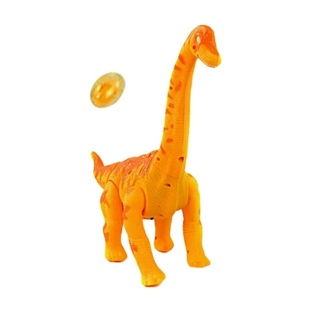 AMERTEER Toys Egg Laying Brachiosaurus Dinosaur Electronic Battery Powered Toy Figure With ...