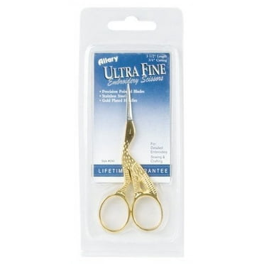 Fiskars 1005280 3.5 in. Gingher Gold Handled Stork Embroidery Scissors ...