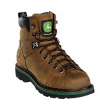 John Deere Men's Leather Lace-Up Work Boot Crazyhorse 7 EE US - Walmart.com