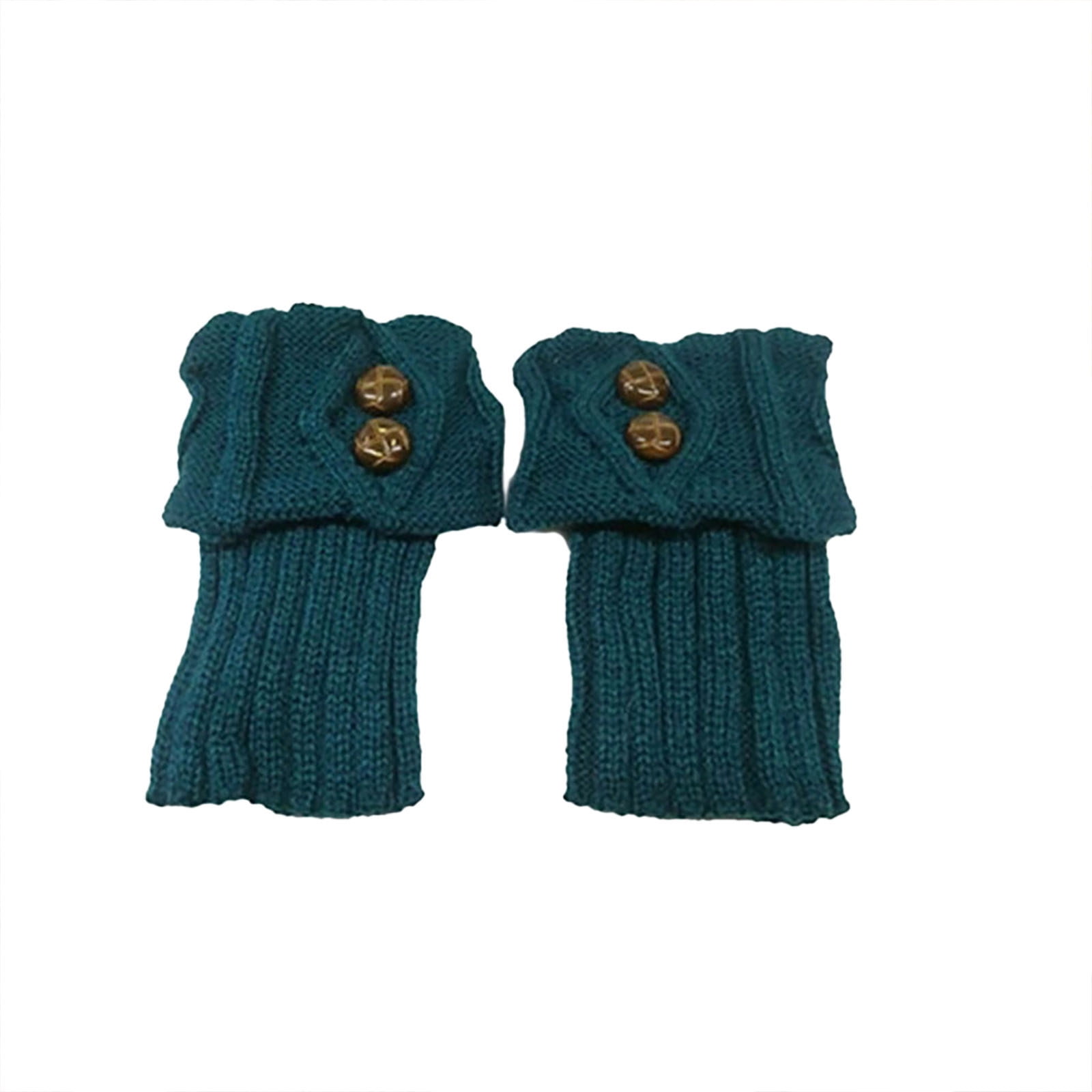 YWDJ Leg Warmers Women Button Socks Boot Accessories Short Leg Warmers ...