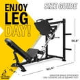 Syedee Compact Leg Press Machine, 1500LBS Capacity with Double Safety ...