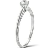 Diamonice 3/4 Carat T.W. White Cubic Zirconia (AAA) Sterling Silver Solitaire Ring - Walmart.com