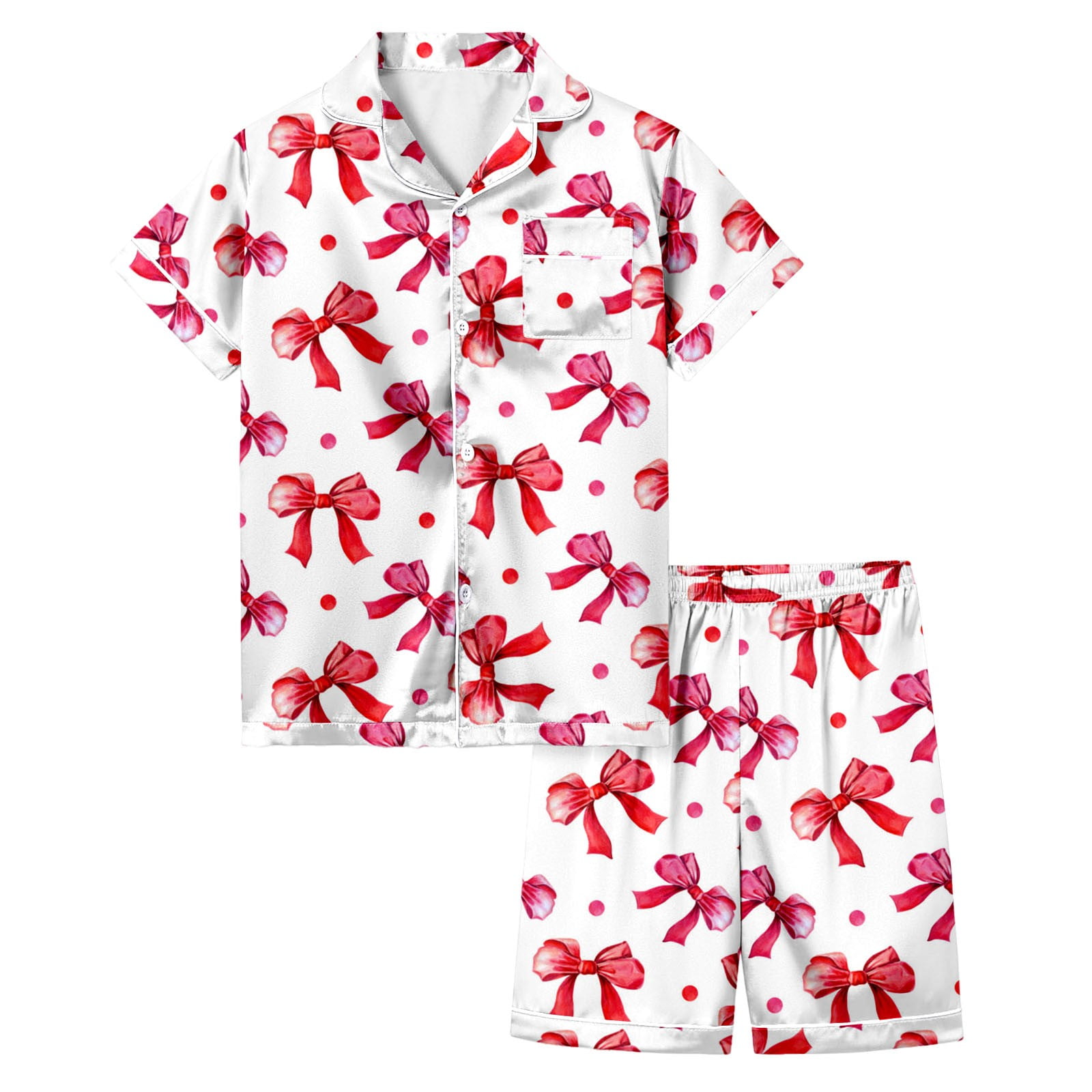 Click here for Tooyou Girls Sleepwear Outfit Sets Bow Printed Paj... prices