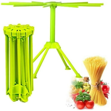 Jetcloudlive Natural Wood Collapsible Pasta Drying Rack, Spaghetti ...