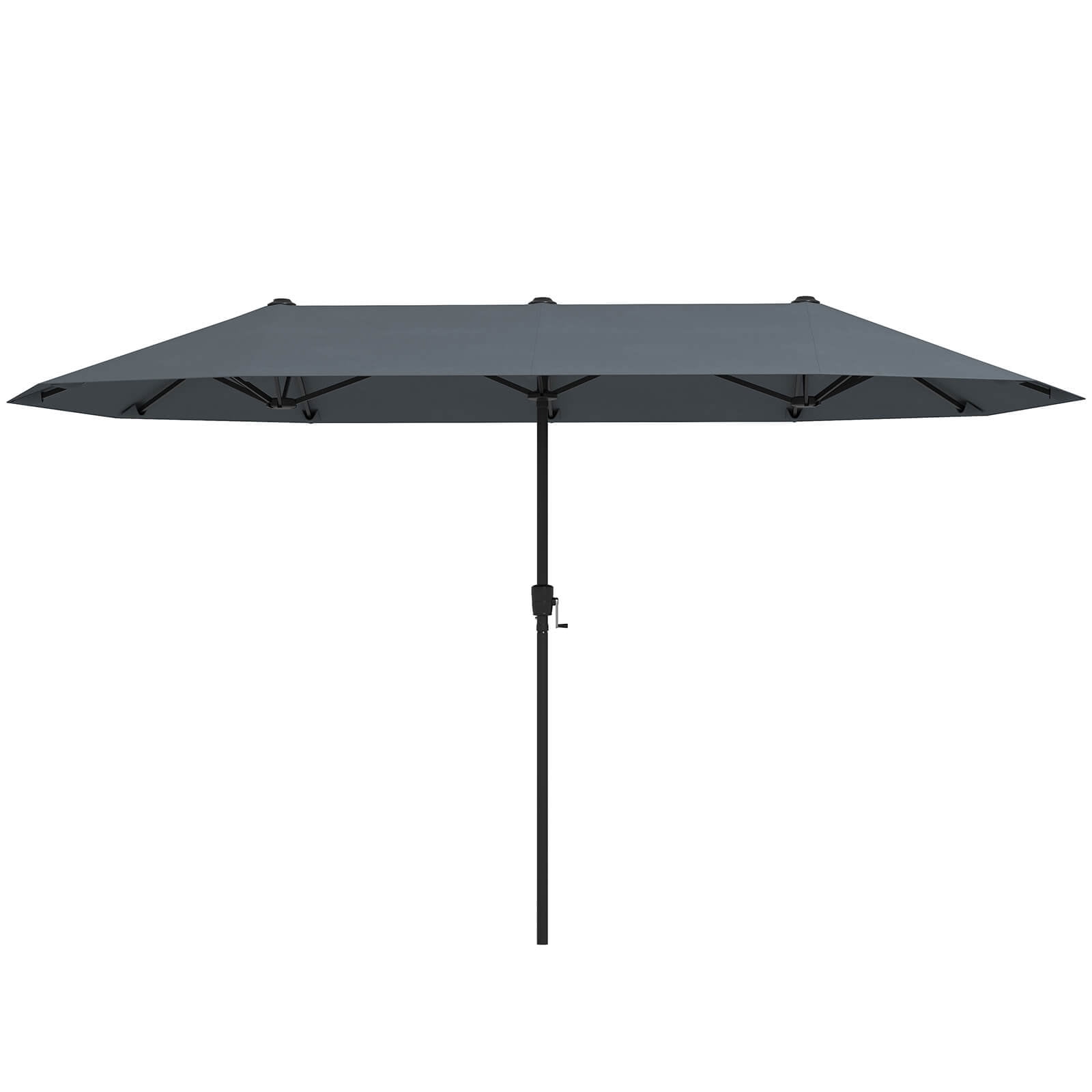 Costway Parasol de Patio 13 Pieds Grand Parasol de Table Double Face ...