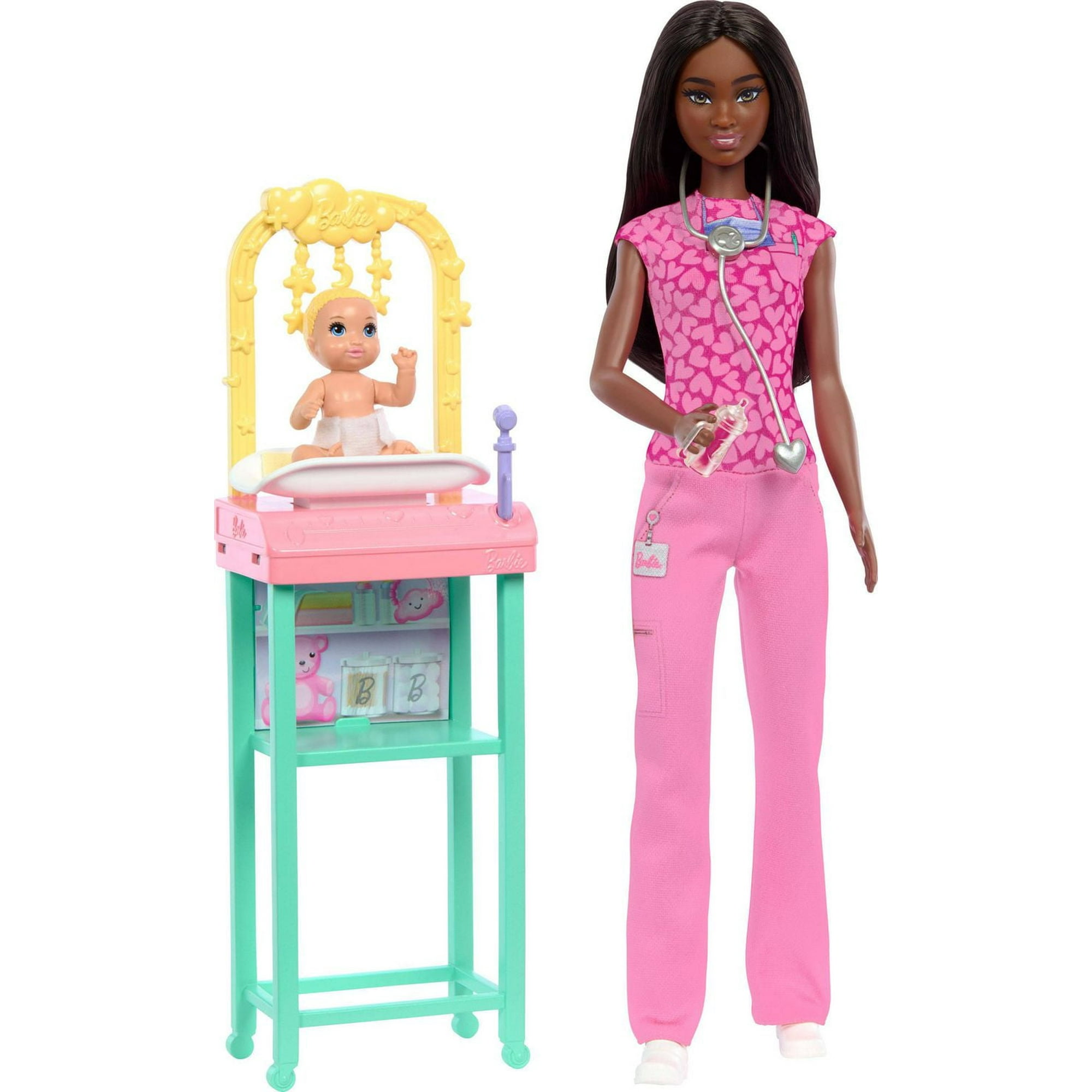 Click here for Barbie Baby Doctor Doll With Brunette Fashion Doll... prices