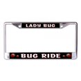 212 Main LPO8277 6 x 12 in. Lady Bug Ride Chrome License Plate Frame ...