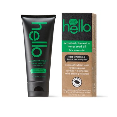 Hello Brightening Booster Whitening Toothpaste with Turmeric, Vegan ...
