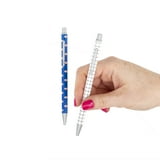 Yoobi, Pen, Ballpoint, Retractable, Barrel Print, B/W Grid and Navy ...