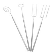 Chocolate Dipping Set with Stainless Steel Tools for Kitchen Use Silver ...