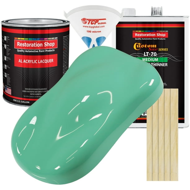 Restoration Shop - Light Aqua Acrylic Lacquer Auto Paint - Complete ...