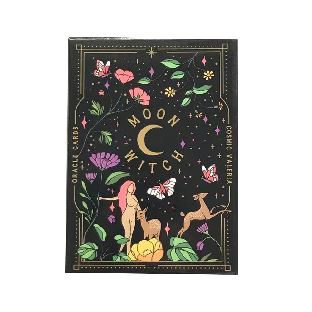 Buy ZIOKOK English Version Tarot Cards Set Moon Witch Oracle Cards ...