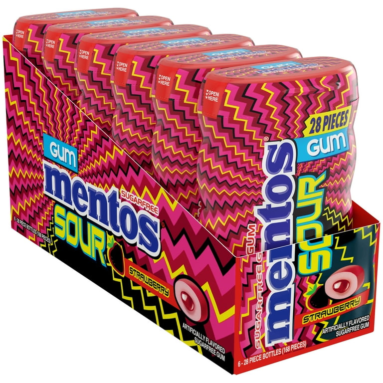 Mentos Strawberry Gum