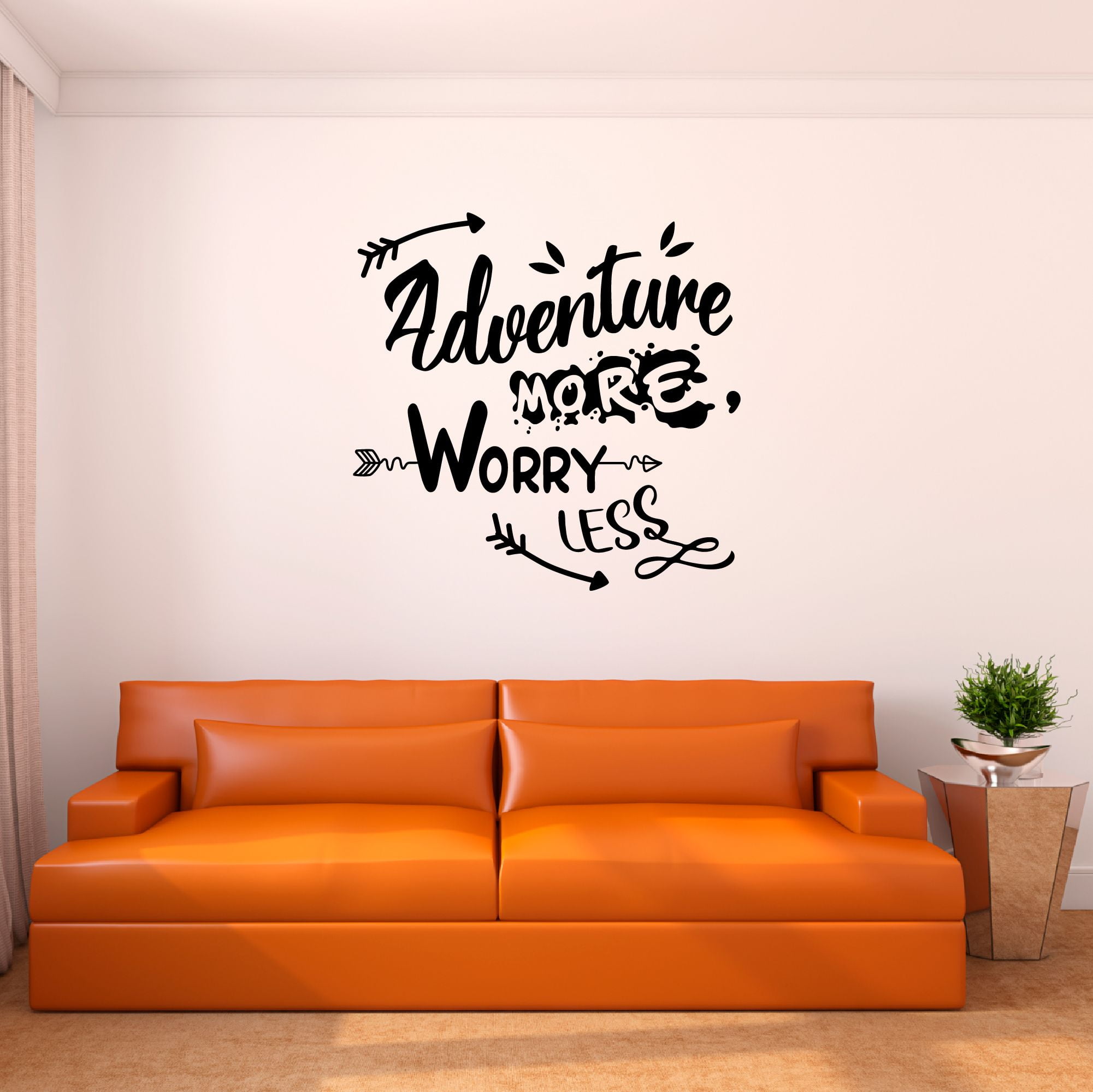 Home Wall Decal - Adventure More Worry less - Joyful Adventure Design ...
