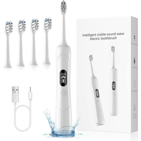 Electric Toothbru h for Adult , Rechargeable Sonic Electronic Toothbru ...