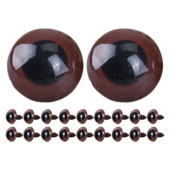 Yirtree 100Pieces 8-20 mm Safety Eyes for Big Stuffed Animal Eyes ...