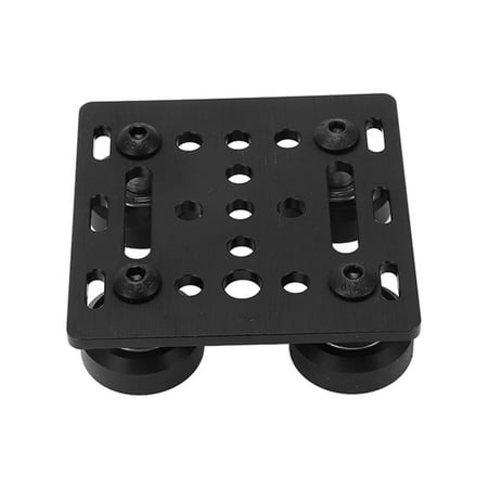 V Wheel Plate Pulley Kit - Aluminum Alloy V Style Slot Support Plate, V ...