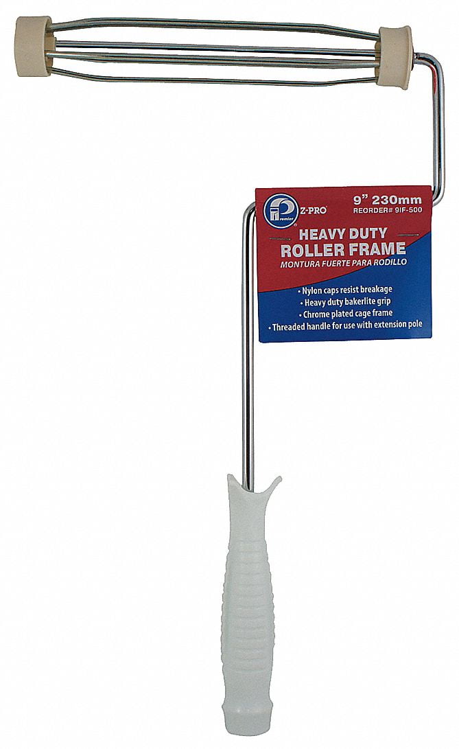 Premier Paint Roller Frame,9" Roll L,17" L,Wht 9IF500 - Walmart.com