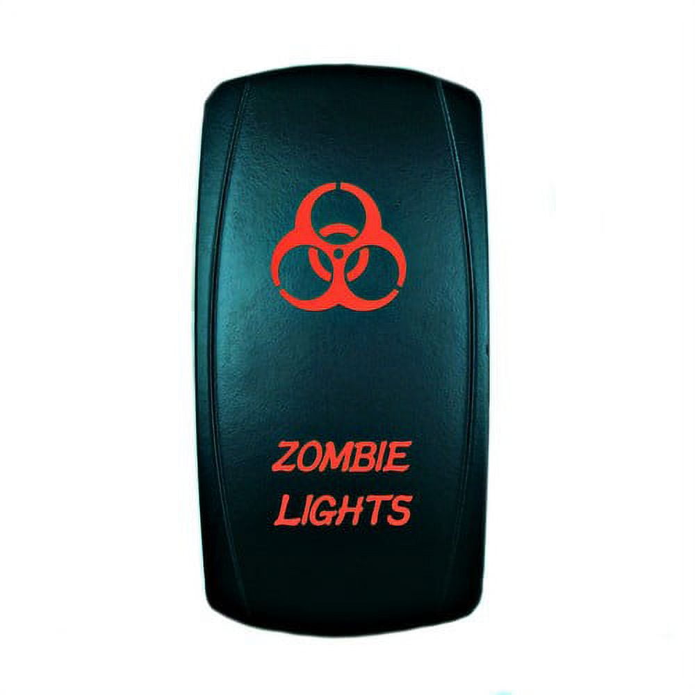 STV Motorsports Red LED Laser Rocker Switch ZOMBIE LIGHTS - Walmart.com