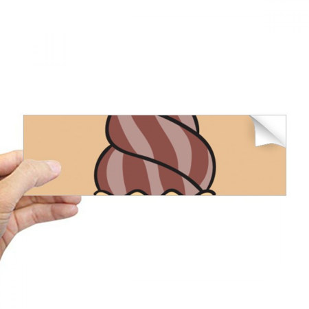 Chocolate Oatmeal Sweet Ice Rectangle Bumper Sticker Notebook Window ...