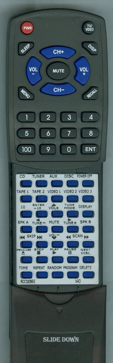 Replacement Remote for NAD RC-C320BEE, RCC320BEE, RC-SR8, RCSR8 ...