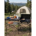 Portable Camping Kitchen Station, Folding Outdoor Cooking Grill Table ...