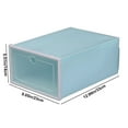 1PC Transparent Plastic Shoe Box, Colorful Durable Organizer with Heart ...