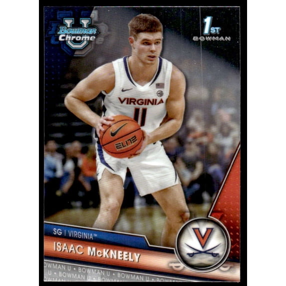 2023-24 BOWMAN UNIVERSITY CHROME #27 ISAAC MCKNEELY VIRGINIA CAVALIERS ...