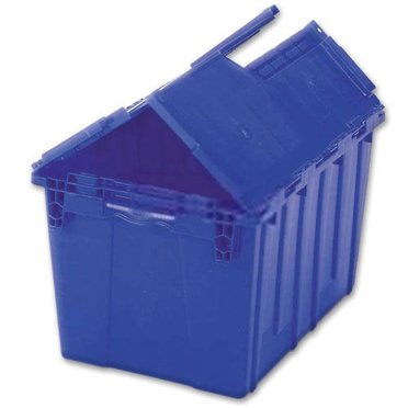 HUBERT® Chafer Storage Box Transport Box with Interlocking Lid Blue ...