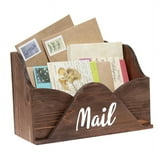Elegant Designs Homewood Envelope Letter Holder with "Mail" in White ...