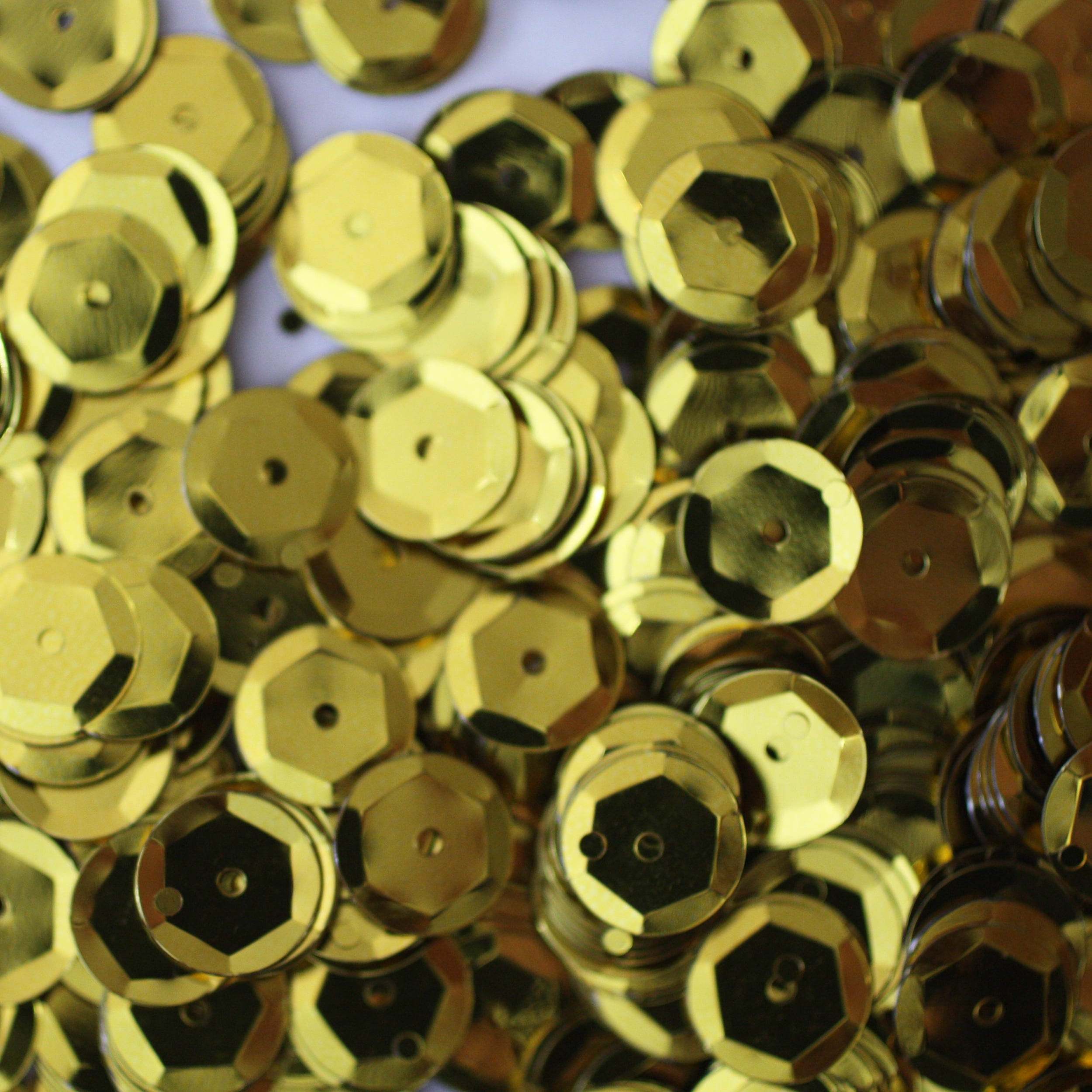 Yellow Cup Sequins 8mm Shiny Metallic Made in USA - Walmart.com