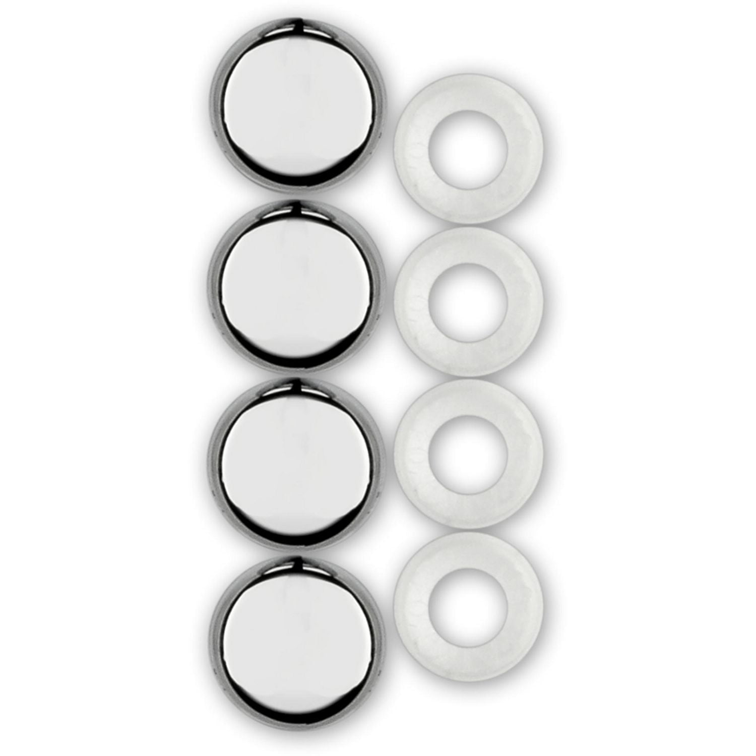 Cruiser Accessories Fastener Caps  Chrome Hardware Universal