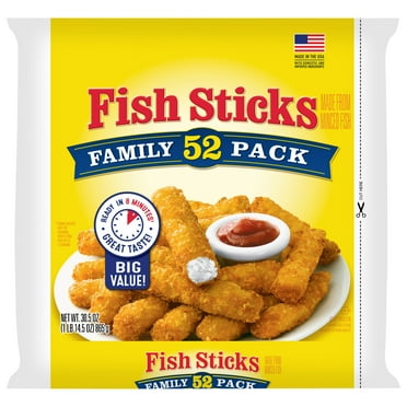 Mrs. Paul's Crunchy Breaded Fish Sticks, Made With Fish, 24.6 oz. 44 ...
