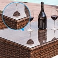 Glass Table Protector,Round Rubber Non-Slip Pads,QZS Anti-Scratch Clear ...