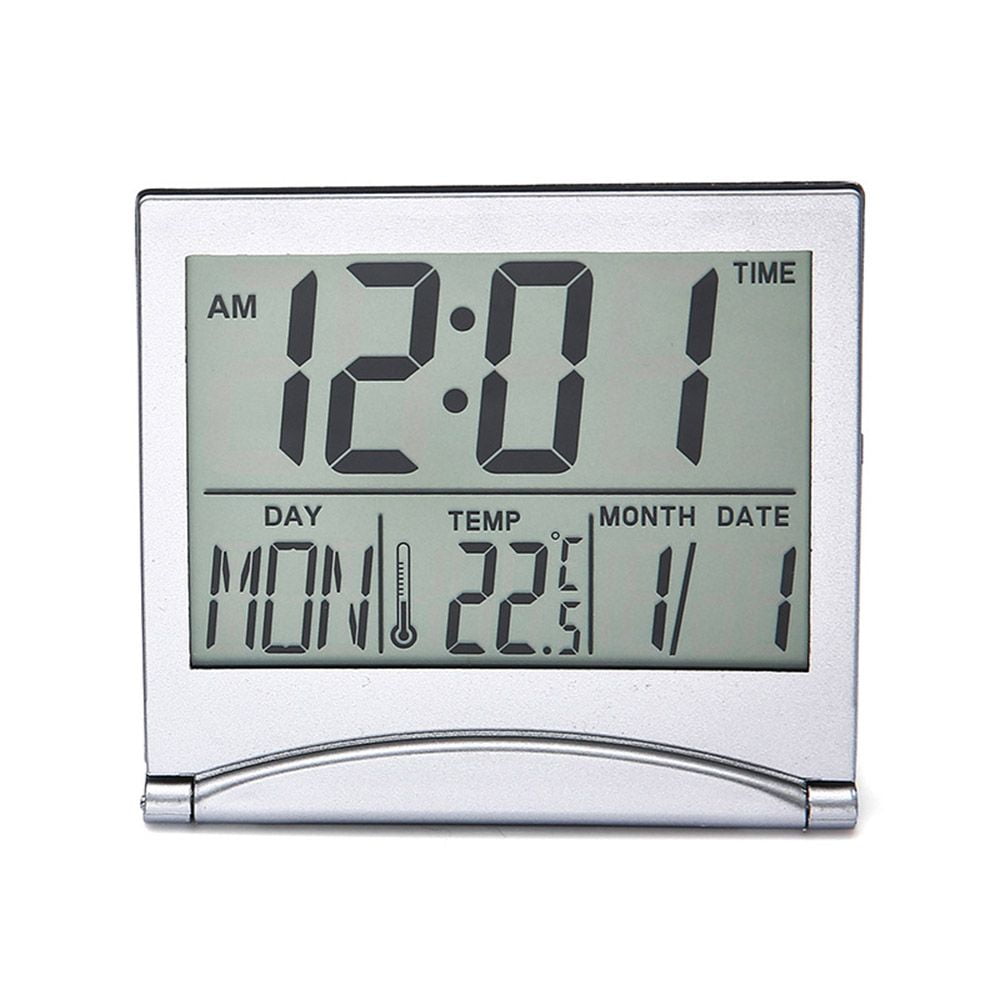 Black Silver Weather Calendar With Temperature Home&Kitchen Table Desk ...