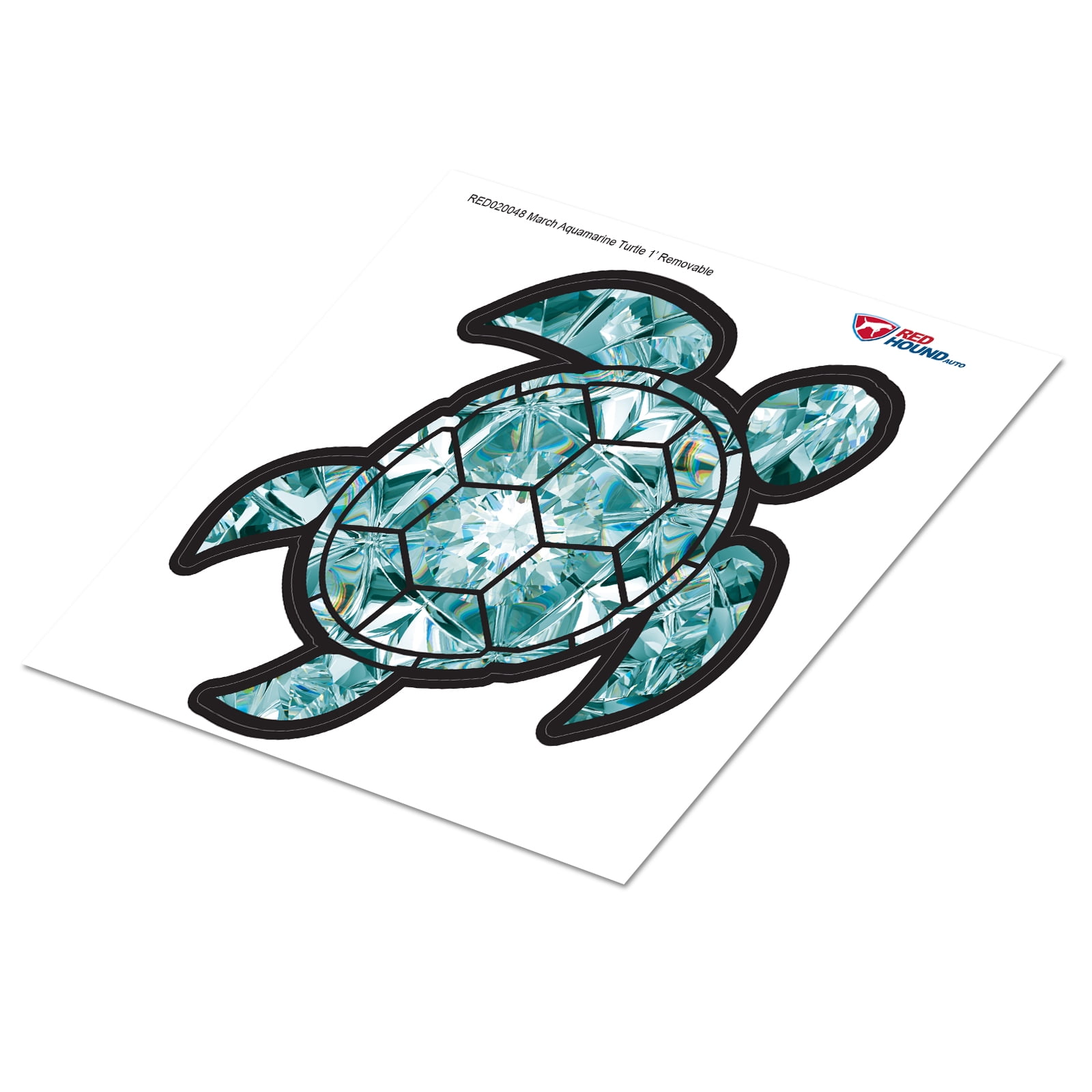 Red Hound Auto Aquamarine Light Blue Sea Turtle Birthstone Removable ...