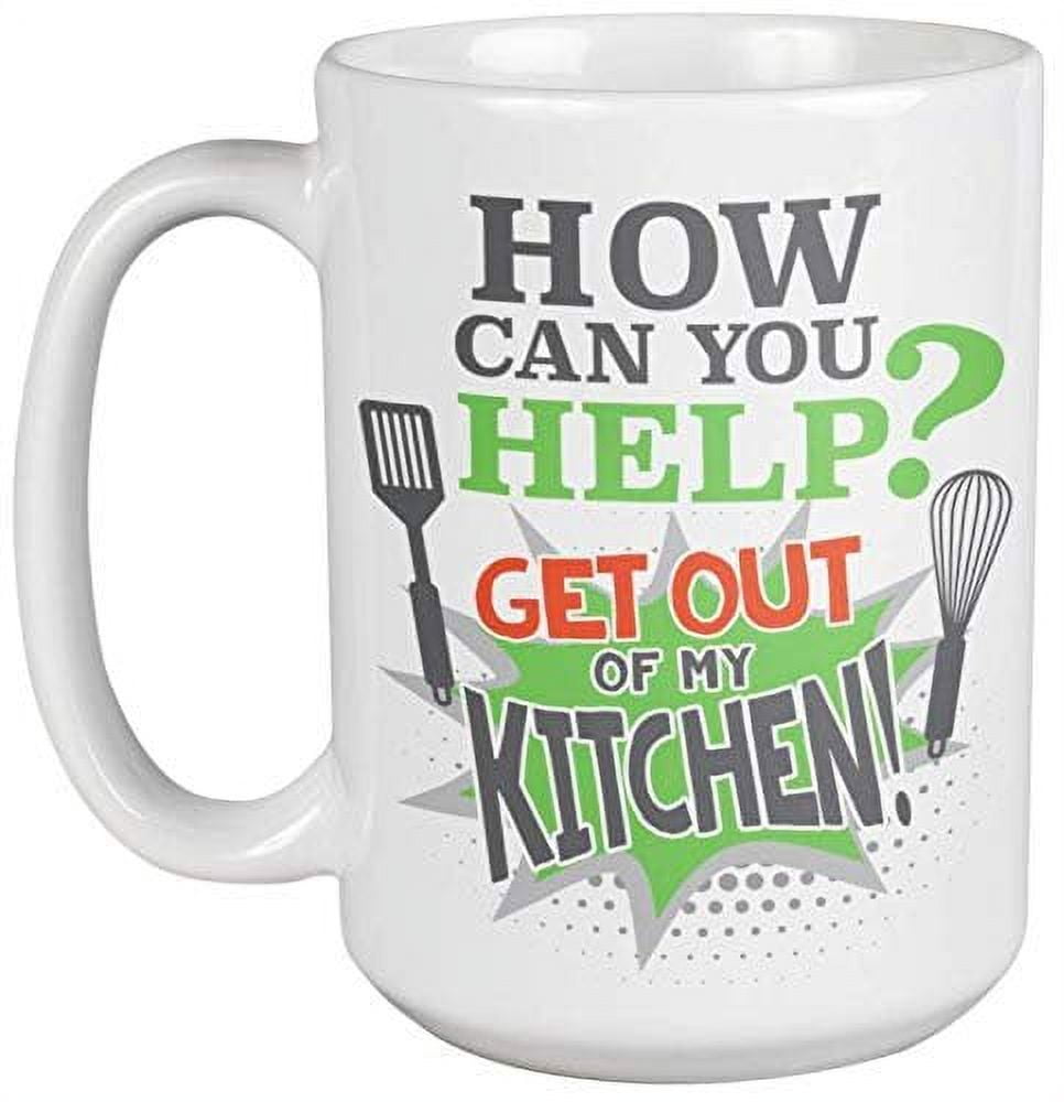 How Can You Help? Angry Chef Coffee & Tea Gift Mug, Silverware Cup ...