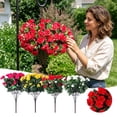 AFACUHX 10PC Artificial Flower Decoration Realistic Floral Decor Fade ...